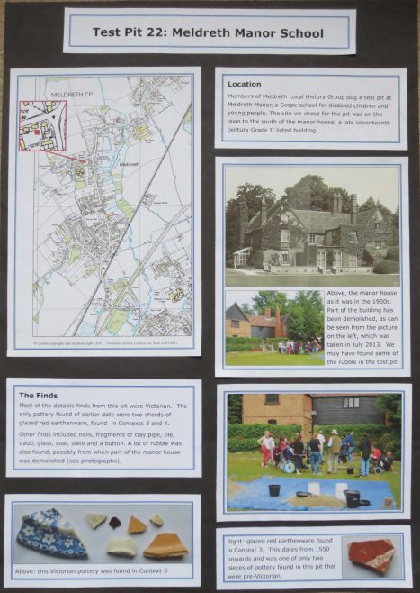 Test Pit 22 - Meldreth Manor School | 2013 Test Pit Project | Meldreth ...